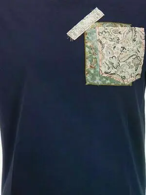 BOB Pocket Floral-patch T-shirt