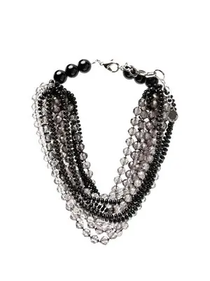EMPORIO ARMANI Necklace Beaded "basalt "