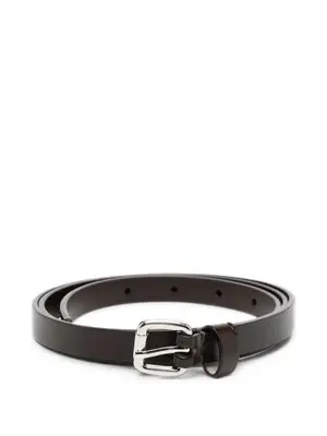 P.a.r.o.s.h Leather Belt With Silver Buckle - Brown
