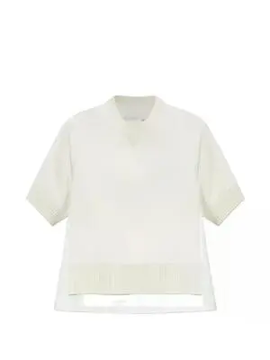 Sacai Short-sleeve Blouse - White