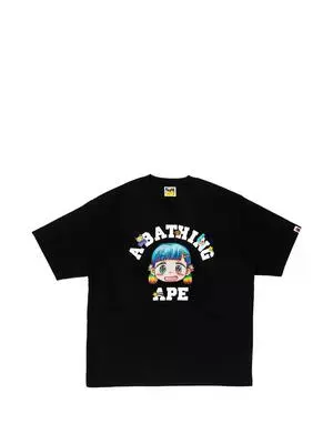 A BATHING APE X Mr. College Relaxed-fit T-shirt - Black