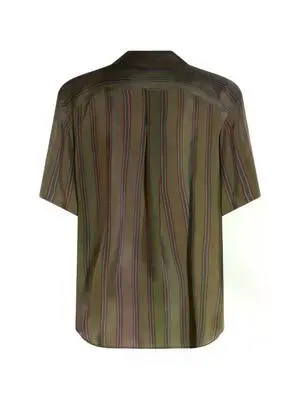 Saint Laurent Striped Short-sleeve Shirt