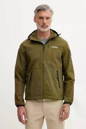 NAPAPIJRI Logo-patch Hooded Jacket - Green