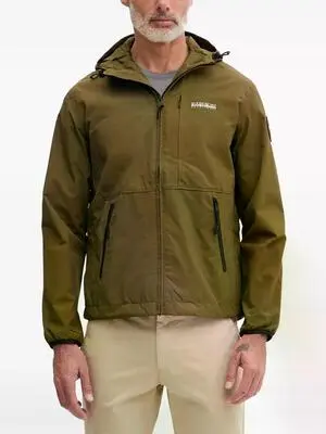 NAPAPIJRI Logo-patch Hooded Jacket - Green