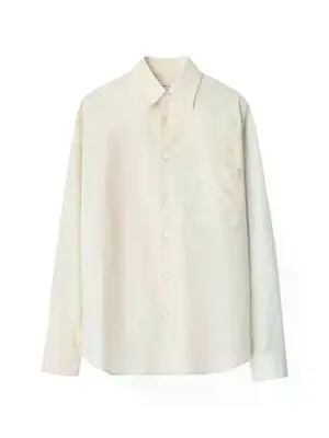 LEMAIRE Washed Chest-pocket Shirt - Neutrals