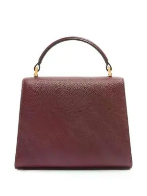 Valentino Garavani Vsling Mini Handbag In Grainy Calfskin - Red