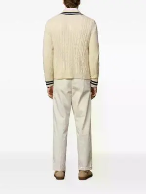 HACKETT LONDON Cable-knit Cricket Sweater