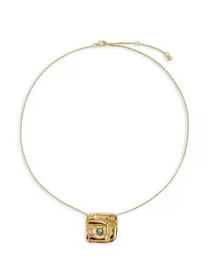Monica Vinader Square-pendant Necklace - Gold