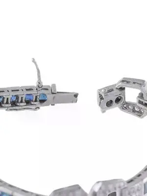 LB EXCLUSIVE Art Deco Diamond And Sapphire Bracelet