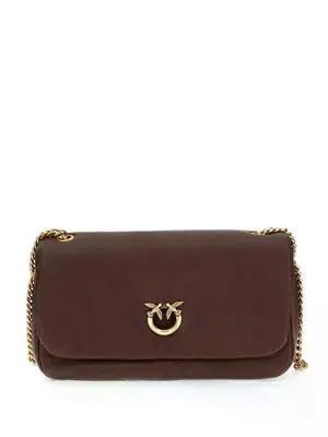 Pinko Love Birds Click Soft Horizontal Leather Shoulder Bag