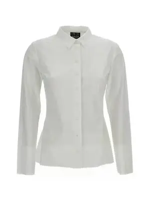 IRIE WASH Long-sleeve Button-up Shirt - White