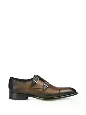 DOUCAL'S Double-strap Monk Shoes - Brown