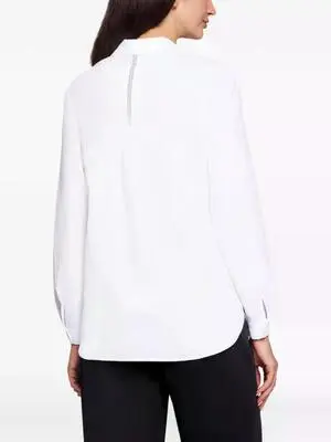 BETTY BARCLAY Embellished Pocket High-low Shirt