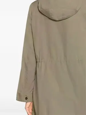 BETTY BARCLAY Hooded Leopard Print Detail Coat