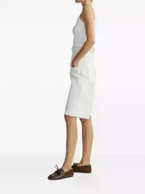 DL1961 Abby Relaxed Denim Shorts - White