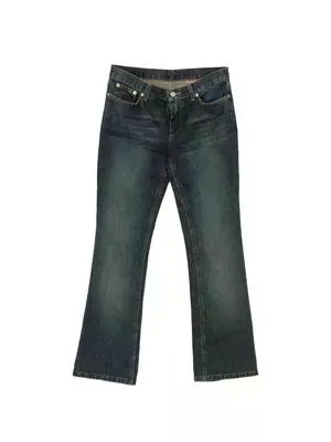 John Richmond 2000s Patch-detail Jeans - Blue