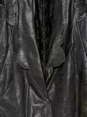 Roberto Cavalli 1980s Scalloped Collar Coat