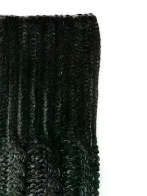 Avant Toi Cable-knit Ribbed Beanie Hat