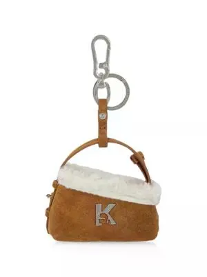 Karl Lagerfeld Geo Bag Keychain - Brown