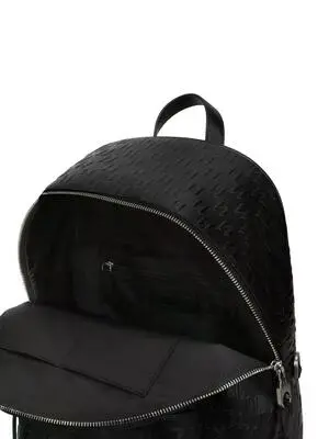 Karl Lagerfeld Monogram Perforated Backpack