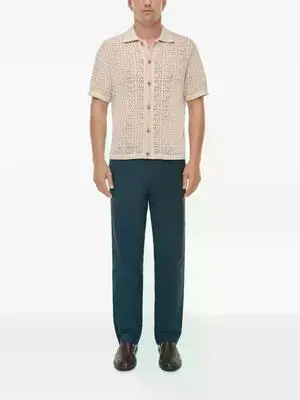 Simkhai Billy Crochet-knit Shirt