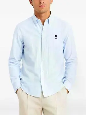 AMI Paris De Coeur Striped Shirt