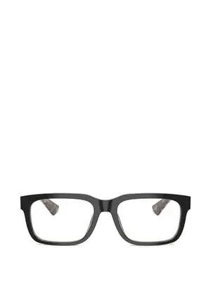 Dolce & Gabbana Havana Rectangle Glasses - Black