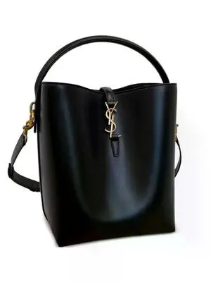 Saint Laurent Le 37 Supple Bucket Bag - Black