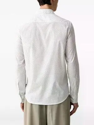 Michael Kors Geometric-print Long-sleeve Shirt