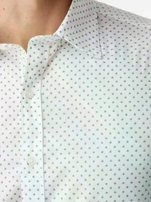 Michael Kors Geometric-print Long-sleeve Shirt