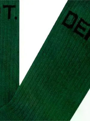 GALLERY DEPT. Logo-print Ribbed Socks - Green