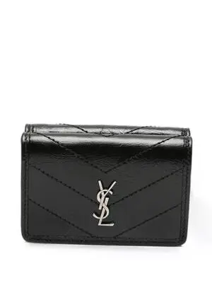 Saint Laurent Quilted Leather Wallet - Black