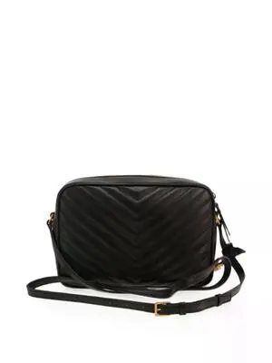 Saint Laurent Lou Quilted Shoulder Bag - Black