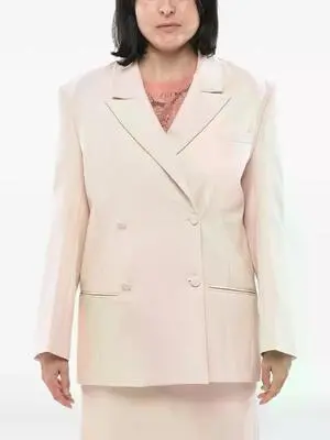 SUPER BLOND Double-breasted Blazer - Pink