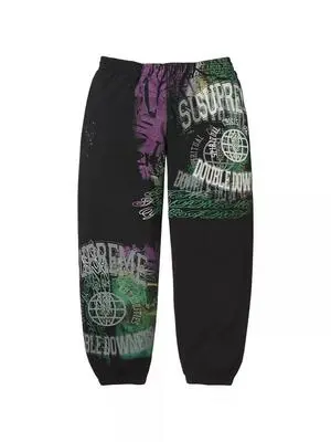 Supreme Overprint Elasticated-waistband Track Pants