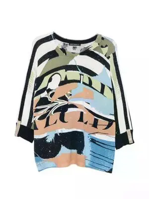 BETTY BARCLAY Abstract Print Sweater