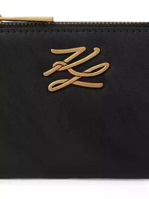 Karl Lagerfeld K/autograph Medium Bifold Wallet - Black