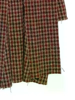 R13 Check-pattern Double-breasted Coat