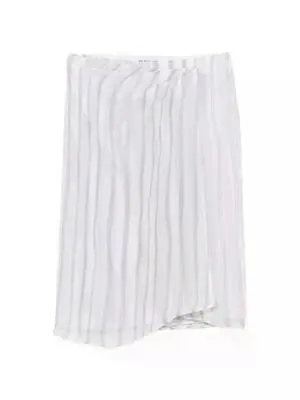 JIL SANDER 2000s Striped Midi Skirt