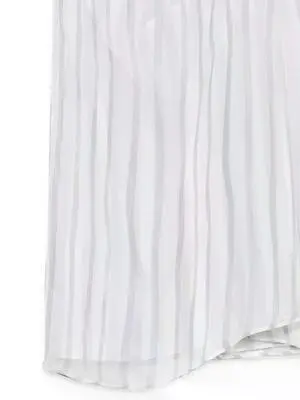 JIL SANDER 2000s Striped Midi Skirt
