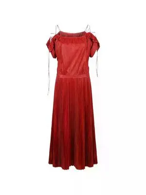 Valentino Garavani Pleated Ruffled Skirt - Red