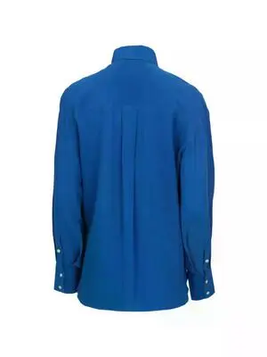 Isaia Concealed-front Long-sleeve Shirt