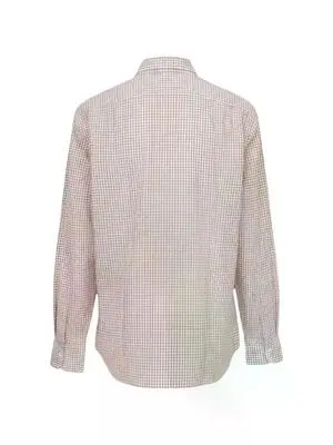 Isaia Checked Long-sleeve Shirt