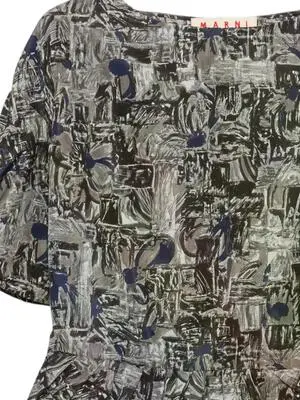 Marni 2000s Abstract-print Mini Dress