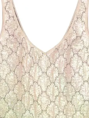 Prada 2000s Metallic-effect Top