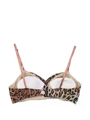 Dolce & Gabbana 2000s Leopard-print Bralette