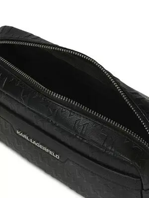Karl Lagerfeld Monogram Perforated Crossbody Bag