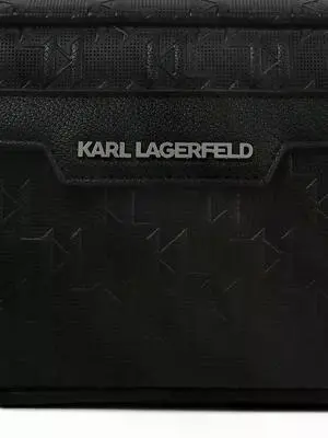 Karl Lagerfeld Monogram Perforated Crossbody Bag