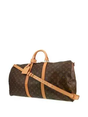 LOUIS VUITTON 2002 55 Keepall Monogram Holdall - Brown