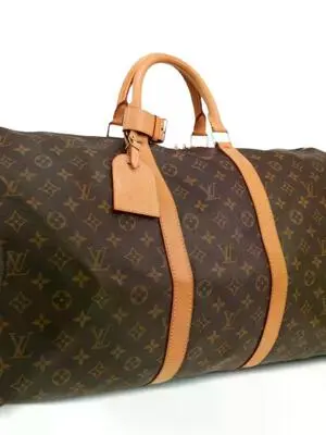 LOUIS VUITTON 2002 55 Keepall Monogram Holdall - Brown